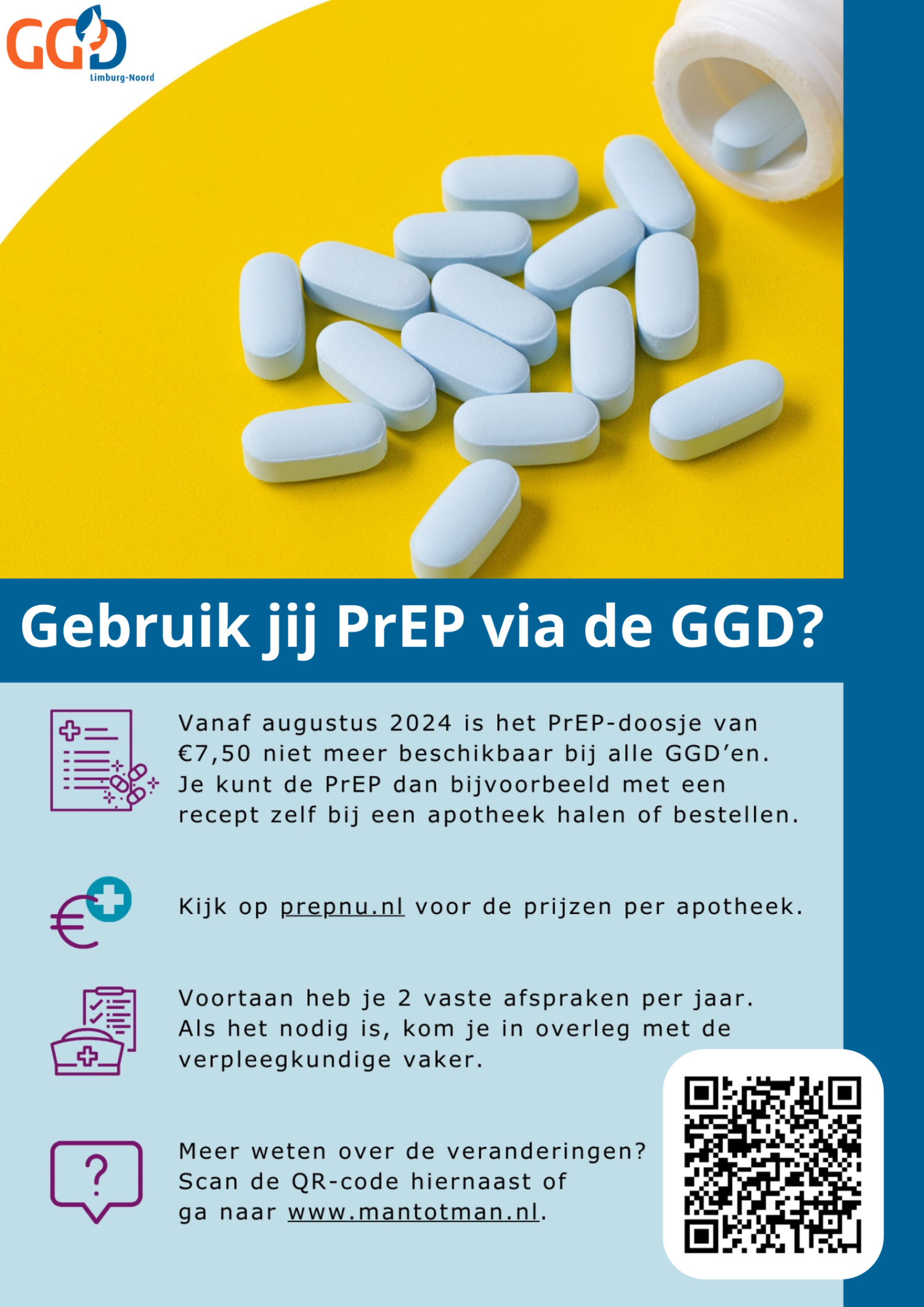 Hiv, PrEP, PEP | GGD Limburg-Noord